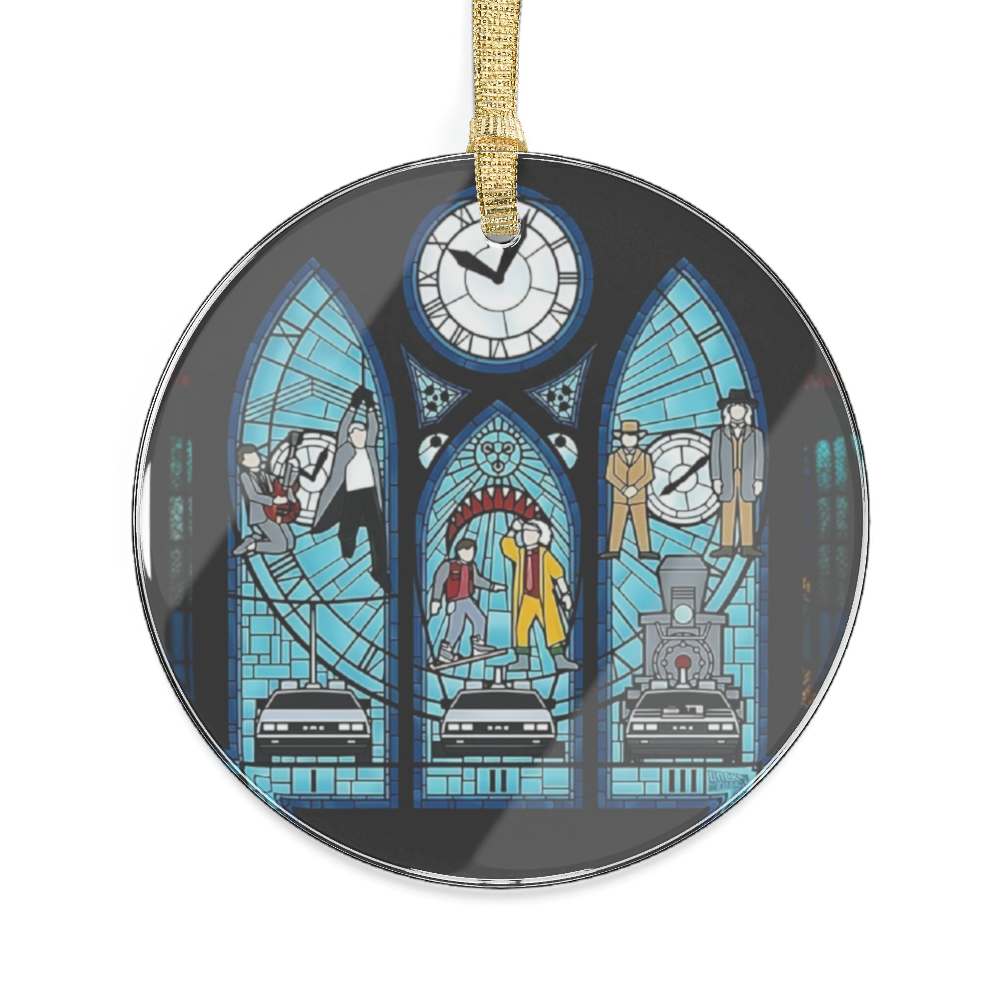Marty Mcfly, Doc Brown, Flux Capacitor, Biff, Delorian, Stained Glass ... Marty Mcfly, Doc Brown, Flux Capacitor, Biff, Delorian, Stained Glass ...
