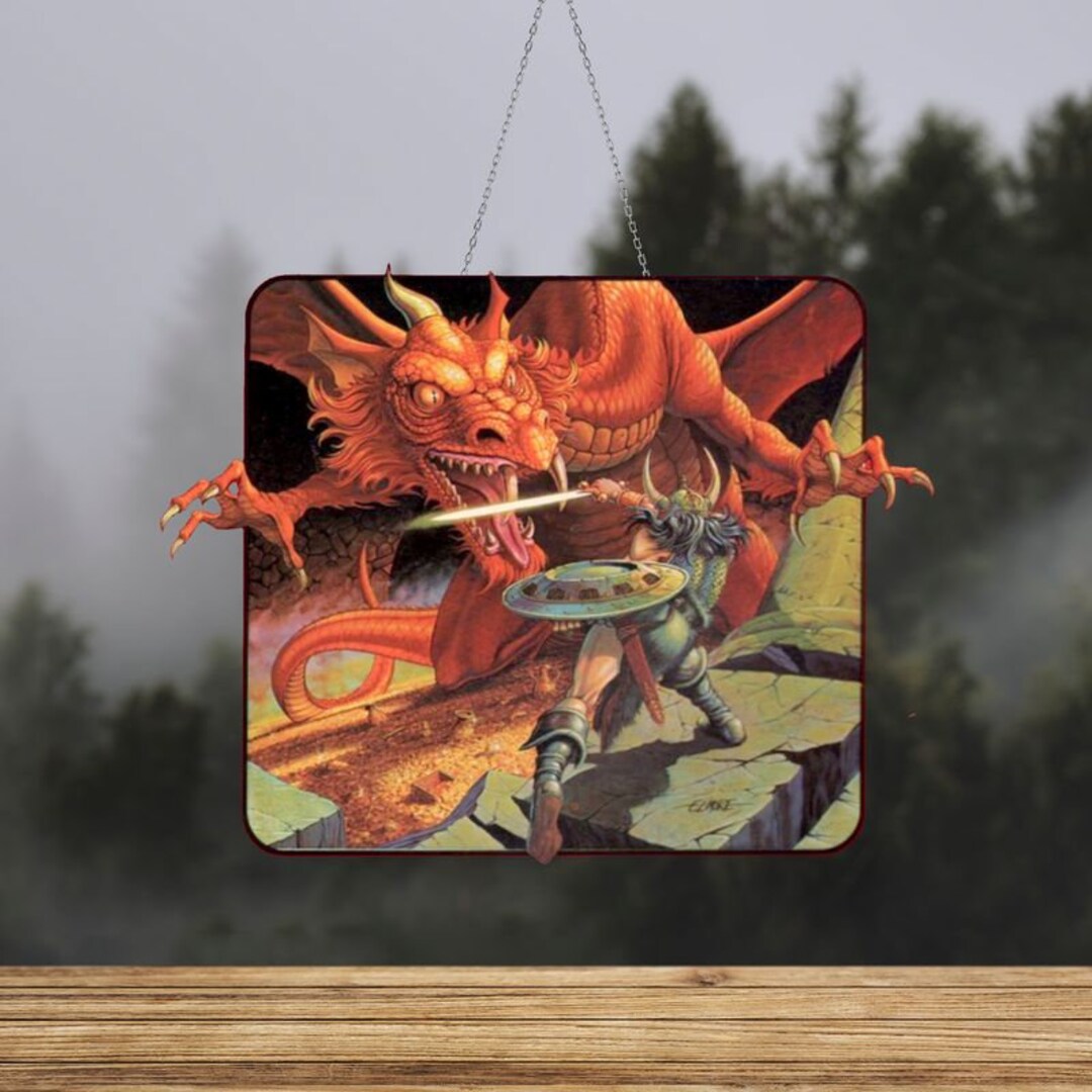 Dragon D&D Dungeons and Red Dragon Red Box Basic Set Custom Shape ...