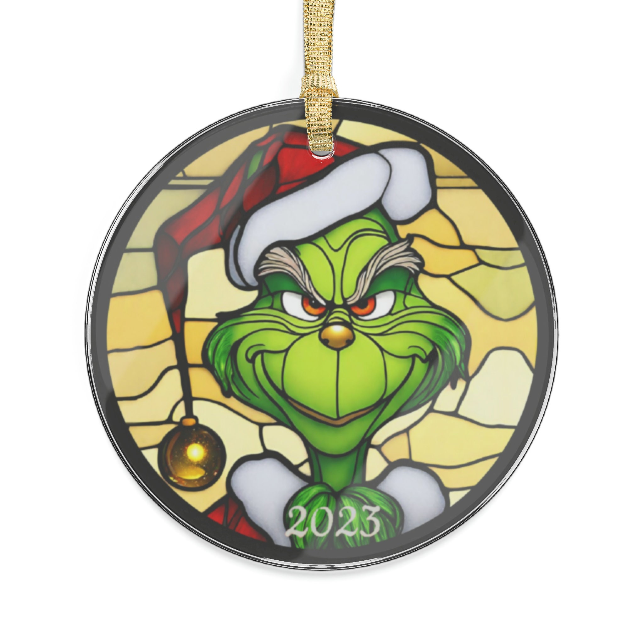 Grinch, Stained Glass Style Semi Transparent Can Be Illuminated ...