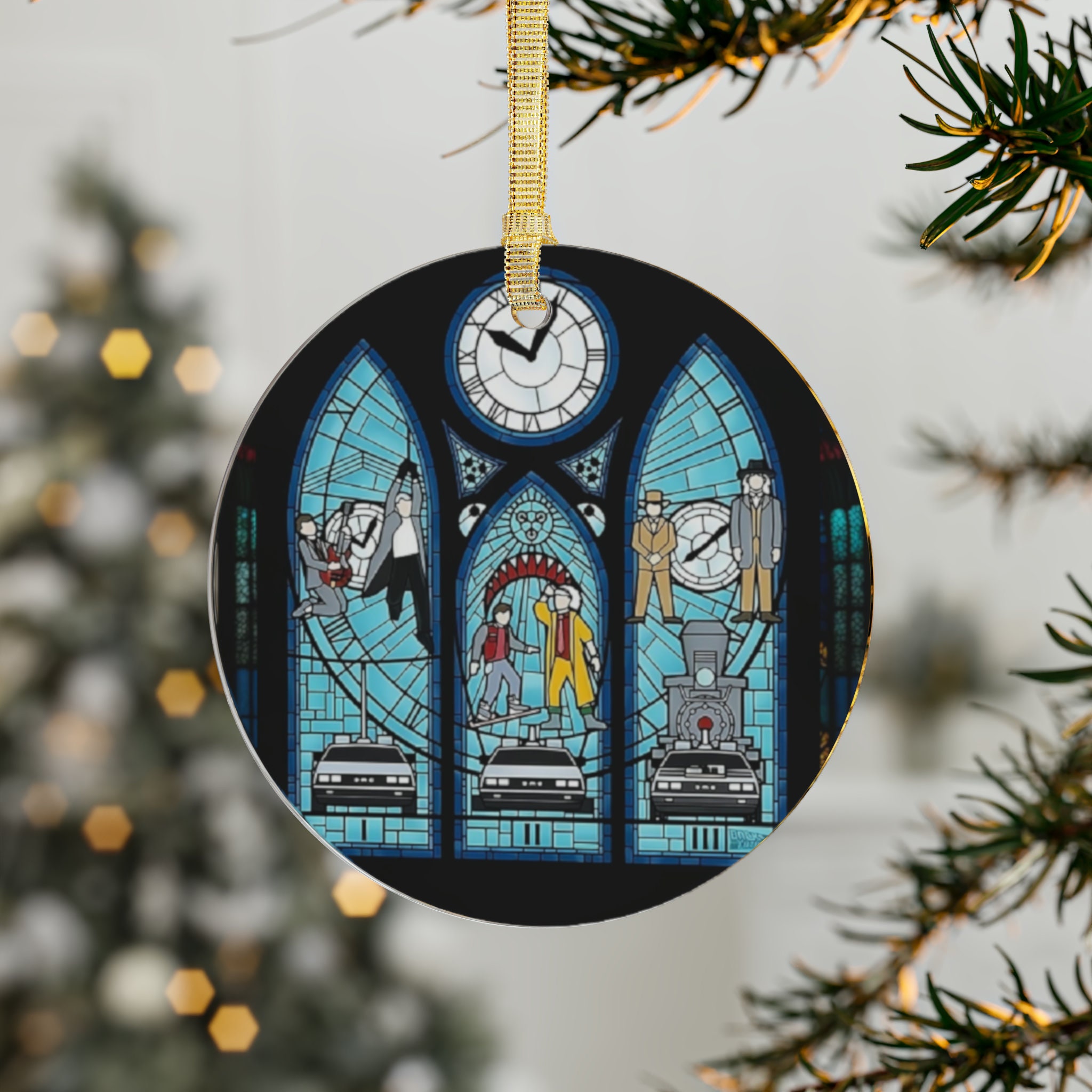 Marty Mcfly, Doc Brown, Flux Capacitor, Biff, Delorian, Stained Glass ... Marty Mcfly, Doc Brown, Flux Capacitor, Biff, Delorian, Stained Glass ...