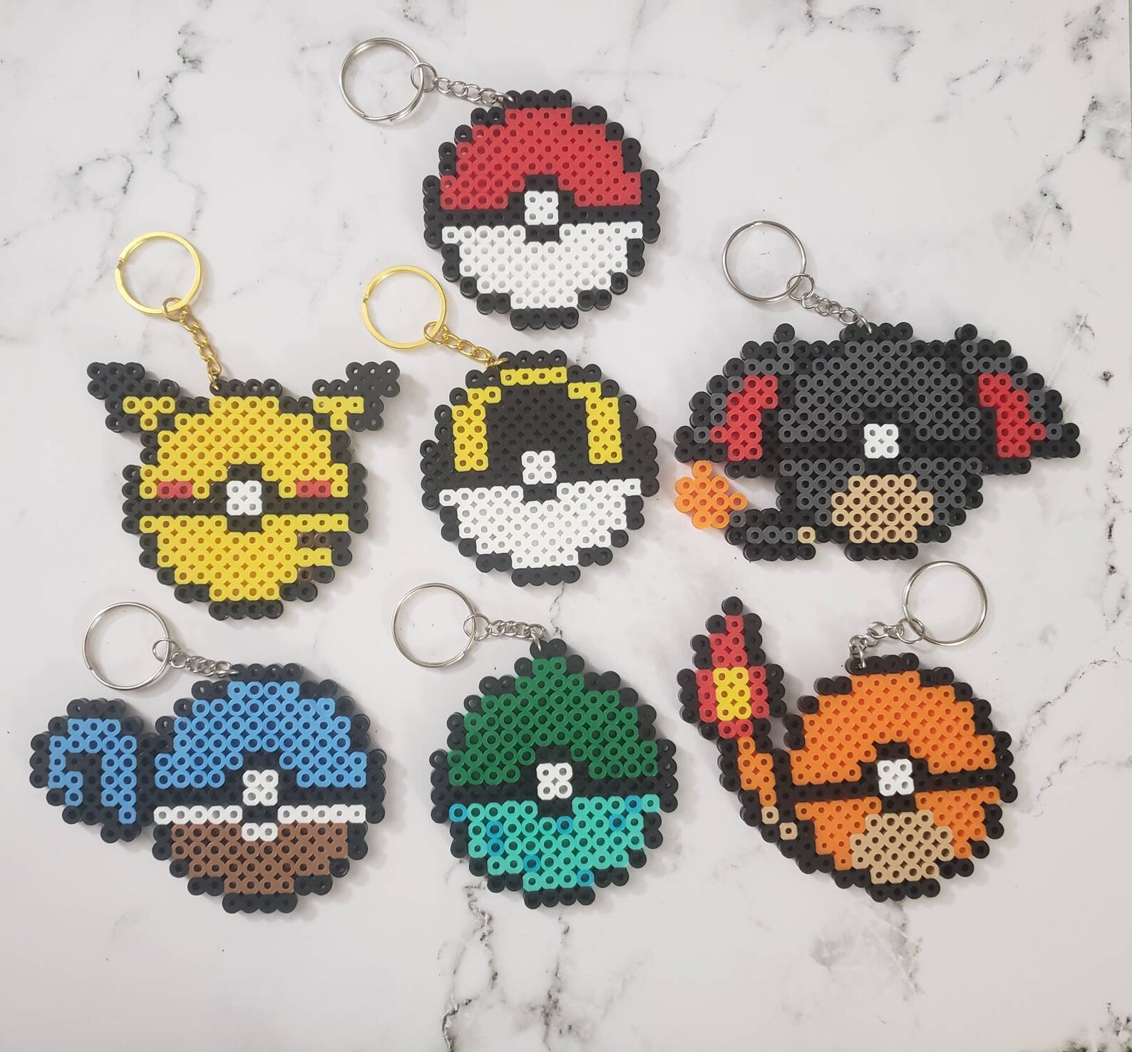Ball Perler Keychains - Etsy