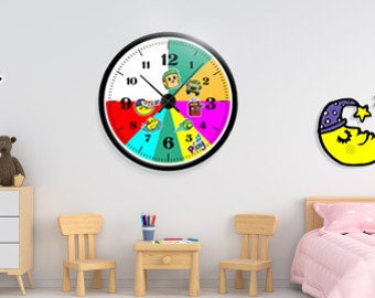 Customizable Daily Schedule Clock for Children, Kid's After School ...