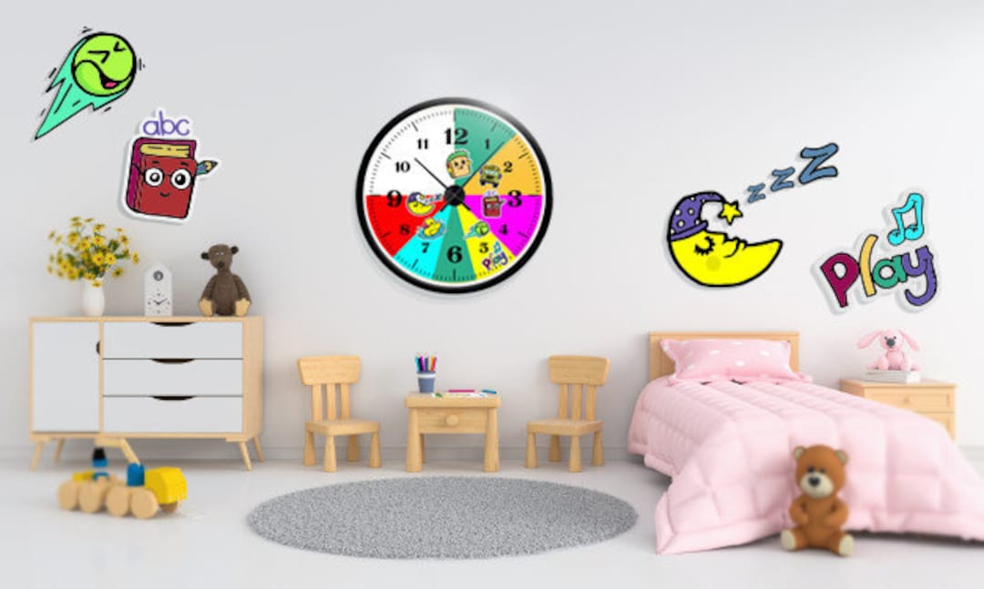 Customizable Children's Afternoon Routine Clock - Etsy