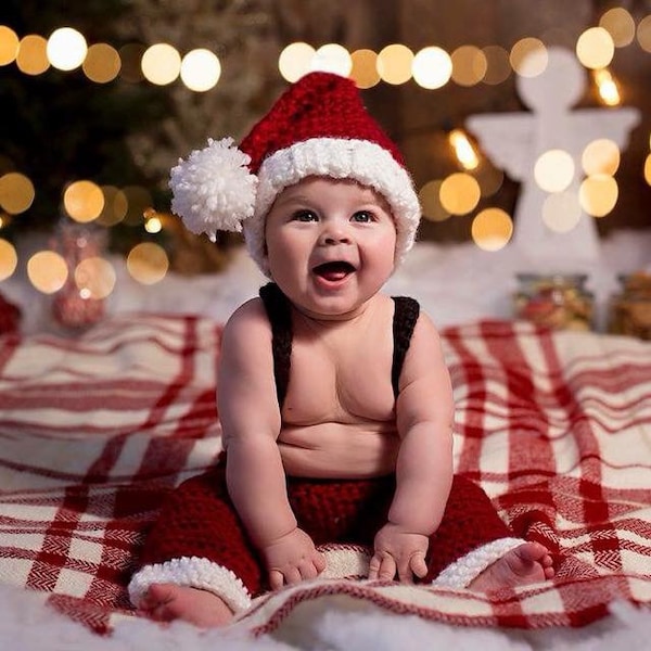Baby Santa Hat - Etsy