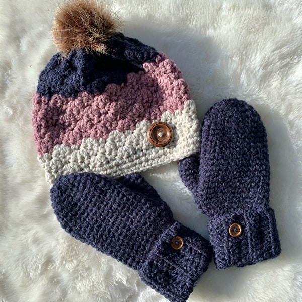 Scarf Mitten Set - Etsy