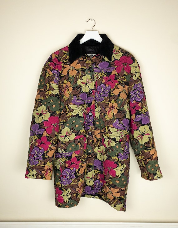 Vintage Floral Quilted Jacket - Gem