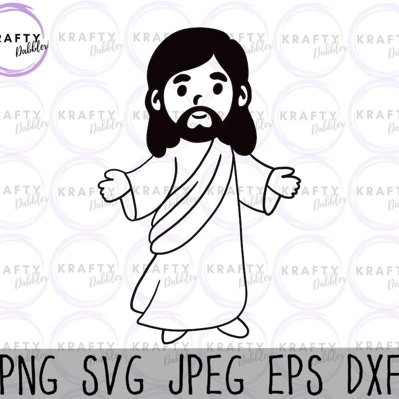 Mini Jesus Svg File - Etsy