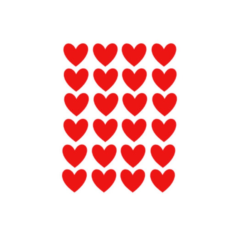 Small Heart Stickers - Etsy