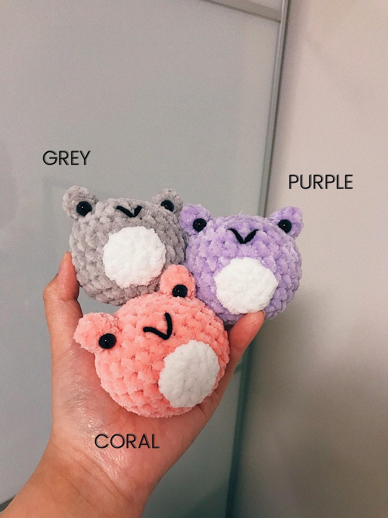 Frog Squishy Cute Handmade Super Soft Velvet Crochet Frog / - Etsy UK