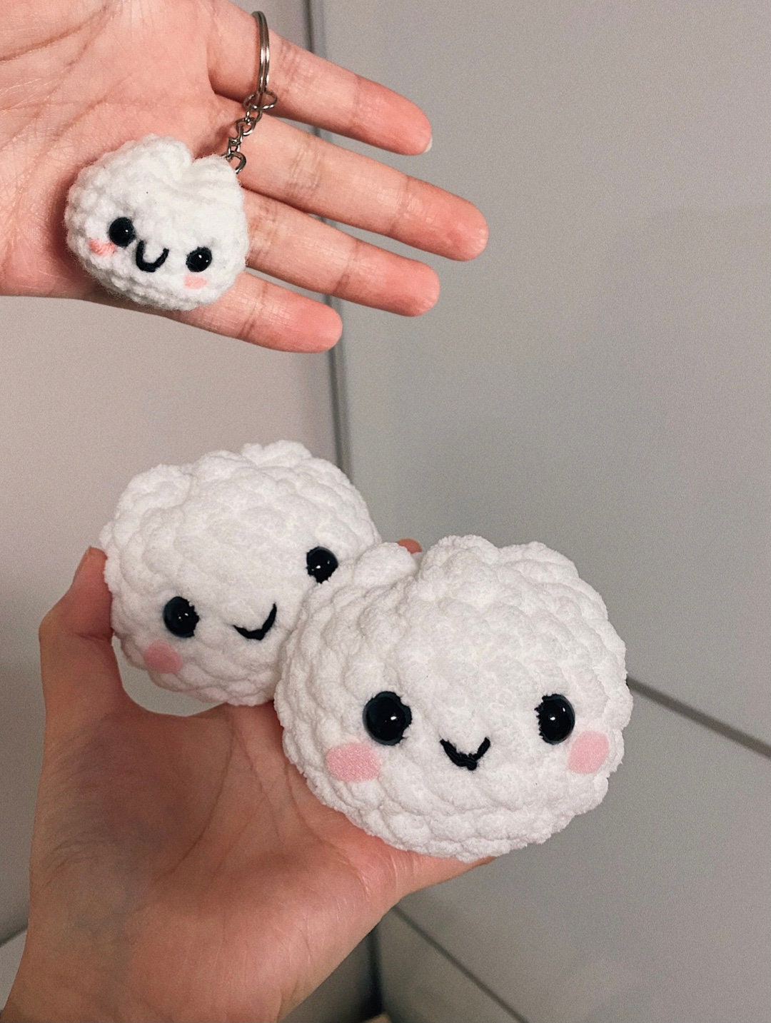 Bao Squishy & Keyring Cute Handmade Super Chunky Crochet - Etsy UK