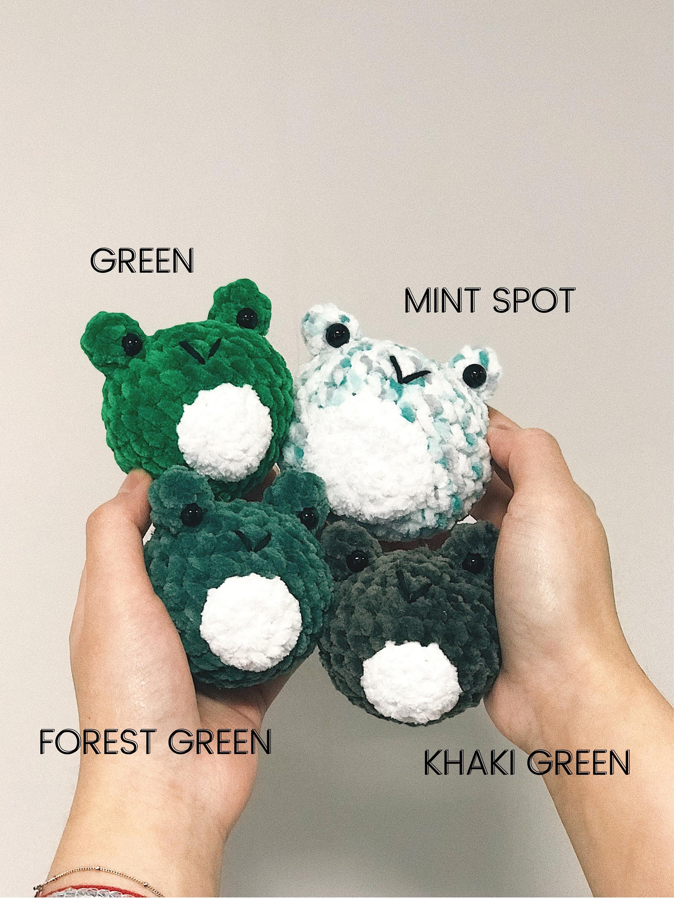 Frog Squishy Cute Handmade Super Soft Velvet Crochet Frog / - Etsy UK