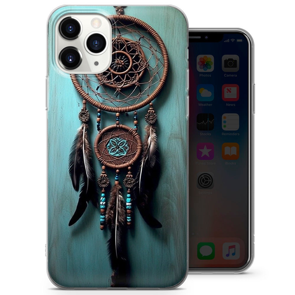 Dream Catcher Phone Case Bohemian Cover for iPhone 16, 15, 14, 13, 12 ...