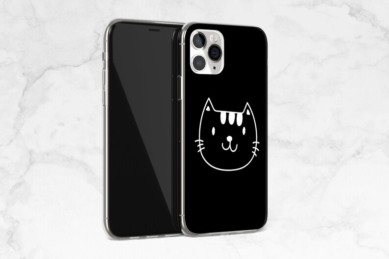 Cat Phone Cases Cute Kitty Cover for iPhone 15 14 13 12 11 Pro Max, X ...