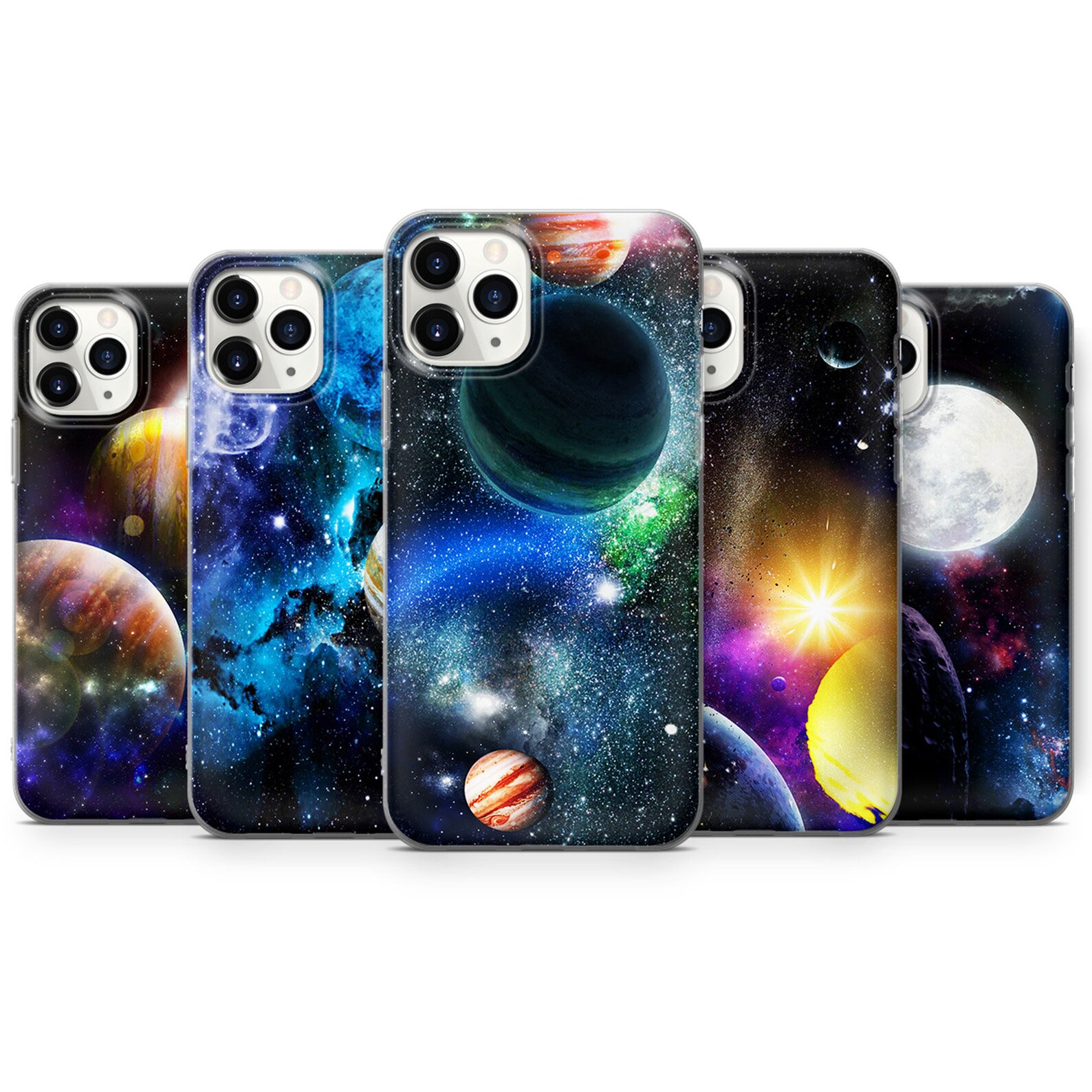 Stars Phone Case Space Cover for iPhone 16, 15plus, 14, 13, 12, Samsung ...