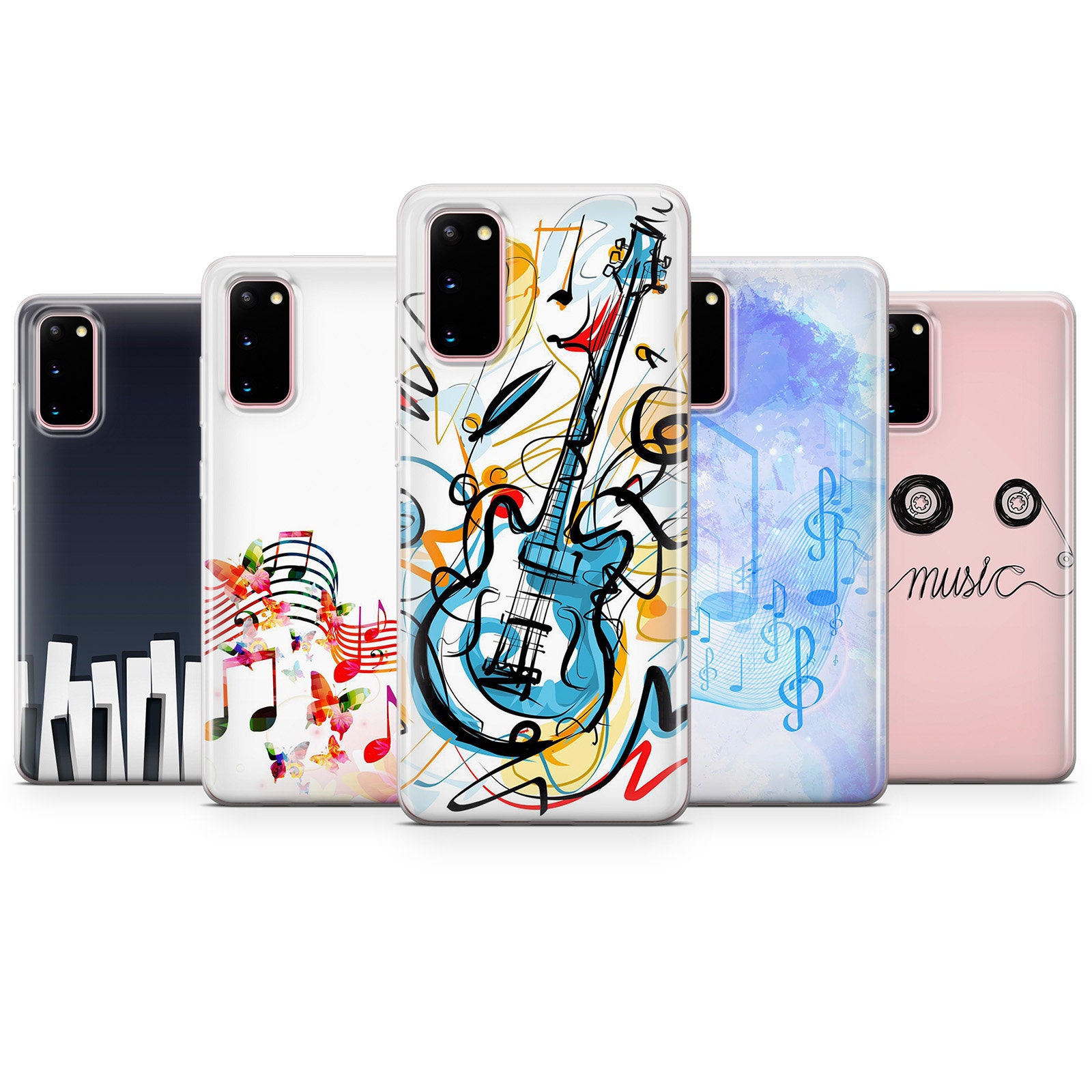 Music Phone Case Piano Guitar Cover for iPhone 12 11 Pro XS 7 | Etsy