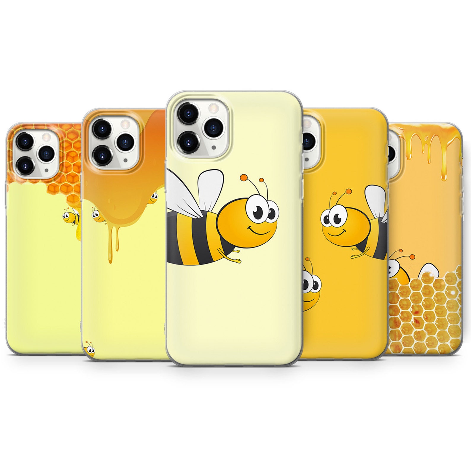Bee Bumblebee Phone Case Yellow Cover for iPhone 16, 15plus, 14, 13, 12 ...