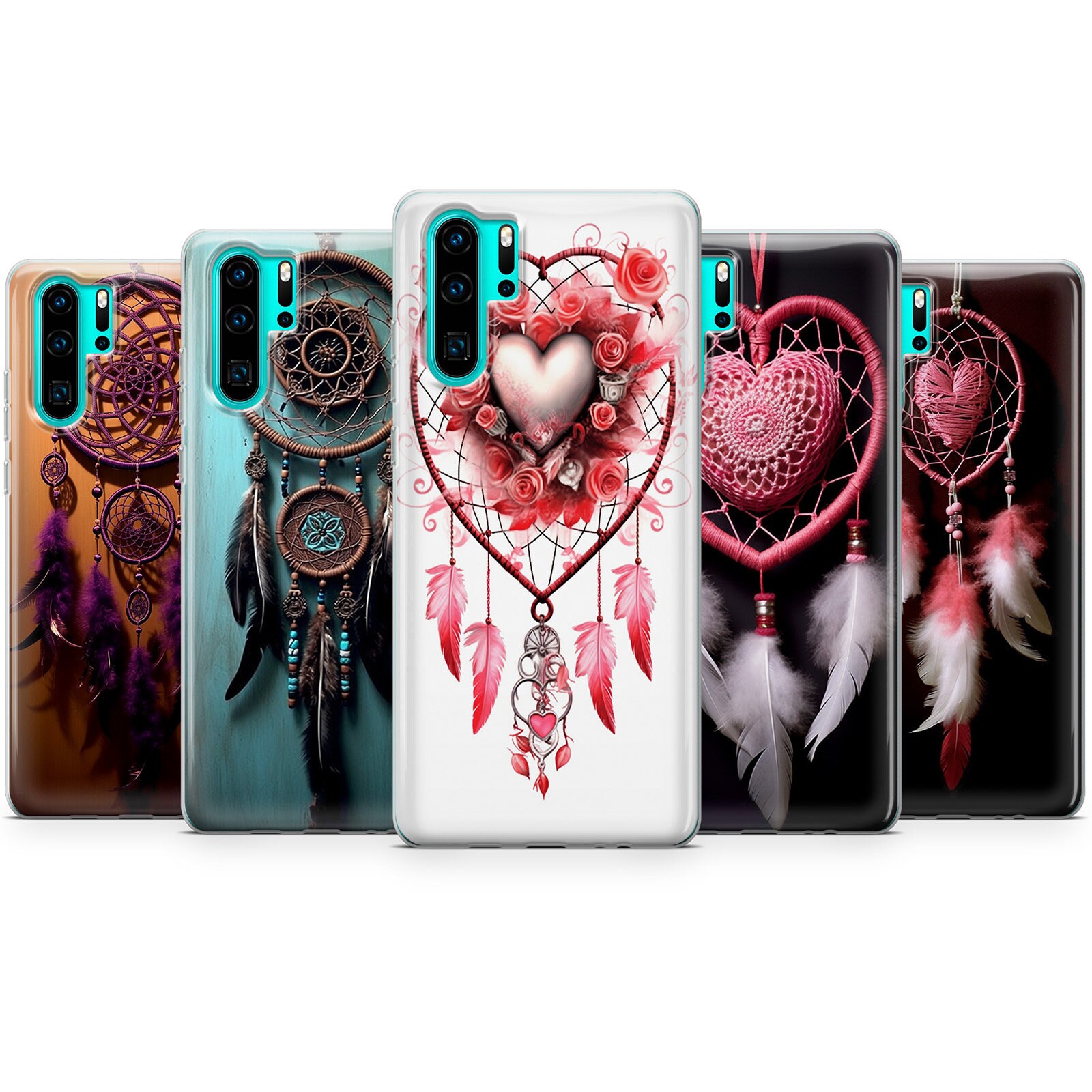 Dream Catcher Phone Case Bohemian Cover for iPhone 16, 15, 14, 13, 12 ...