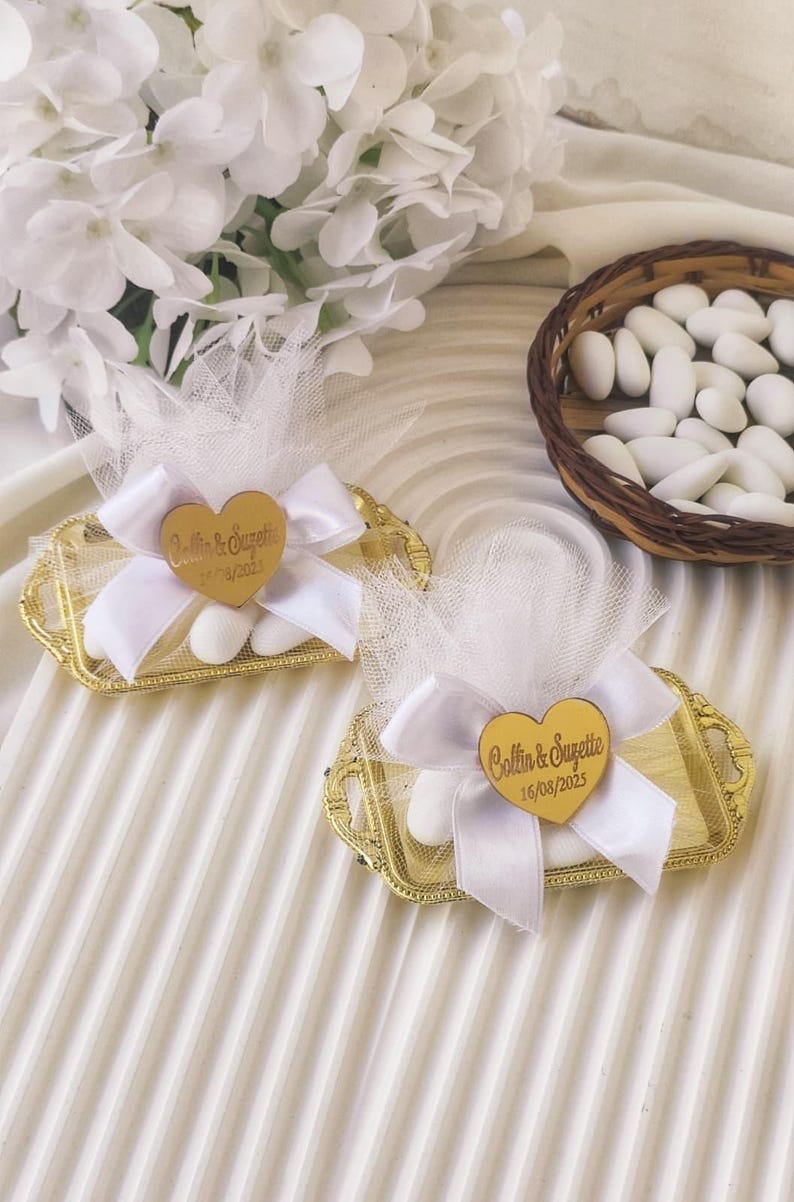 Mini dulces de almendras para boda: Bandejas personalizadas - Etsy España