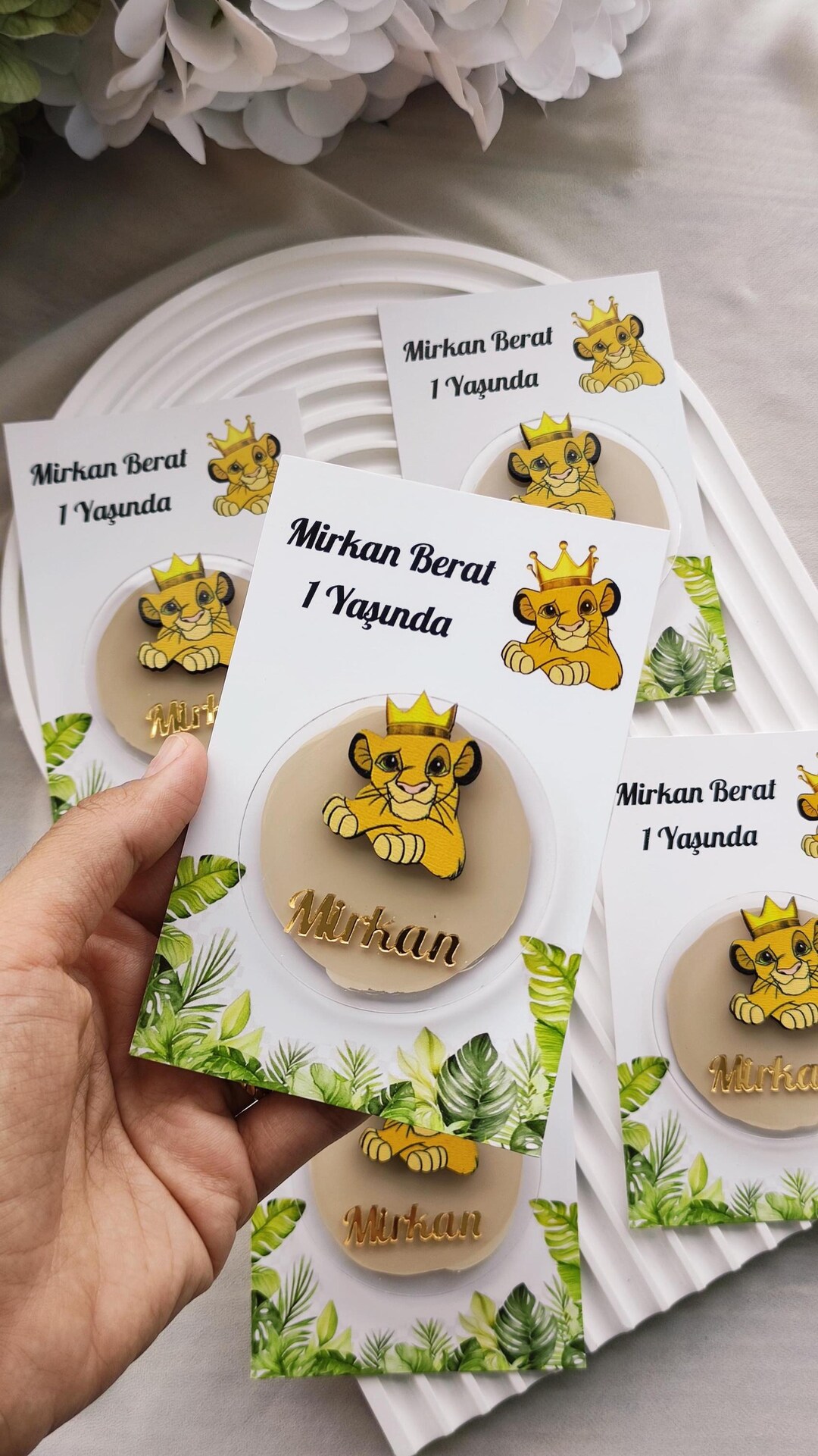 Lion King Simba Birthday Magnet Favors: Handmade Party Gifts - Etsy