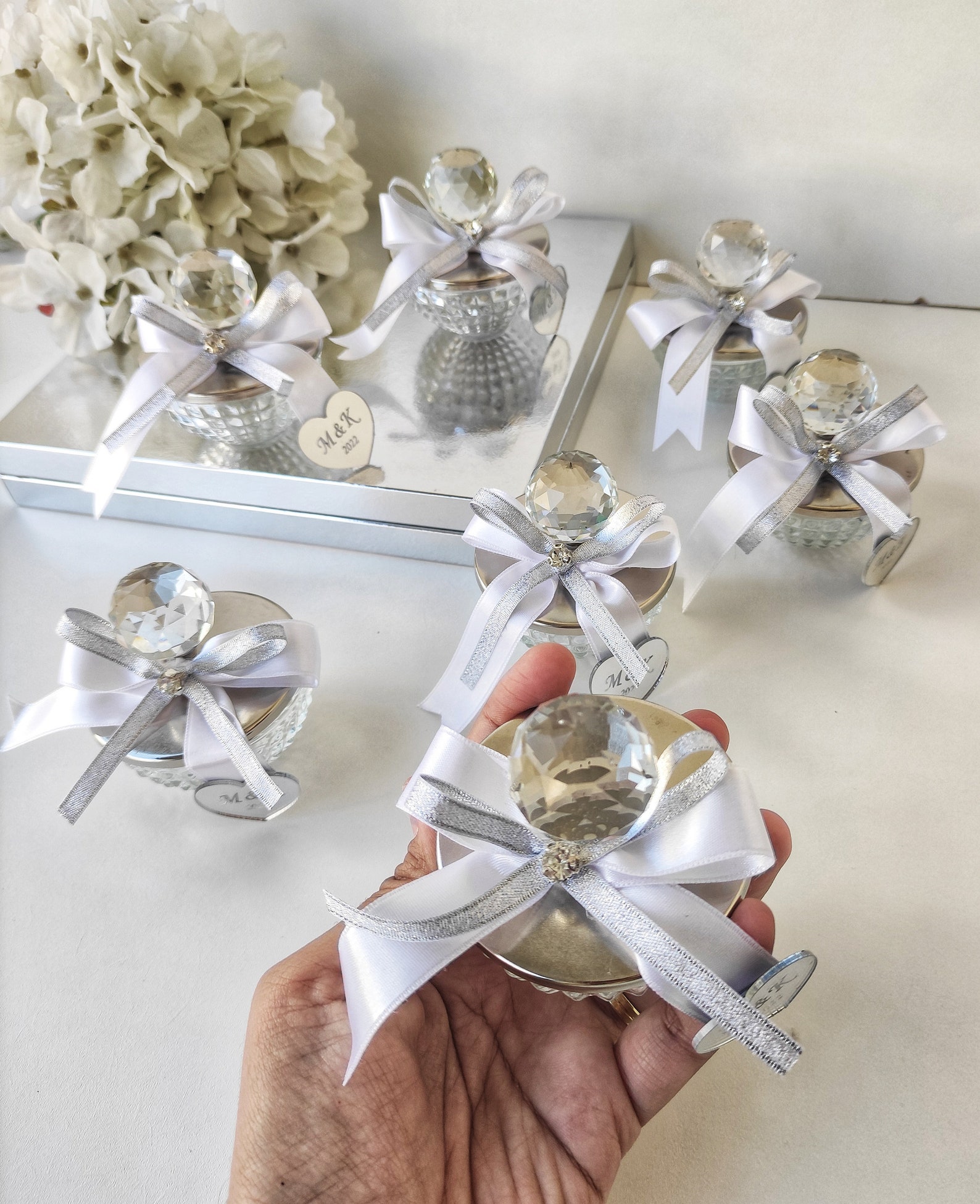 Luxury Wedding Favors for Guests,personalized Crystal Glass Bowl Gifts ...