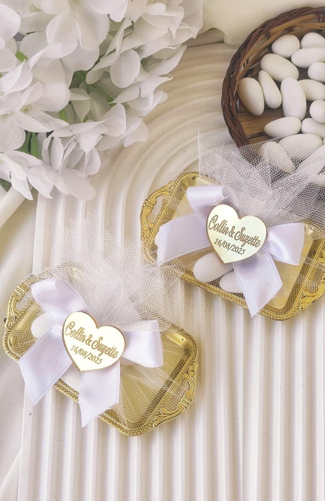 Mini dulces de almendras para boda: Bandejas personalizadas - Etsy España