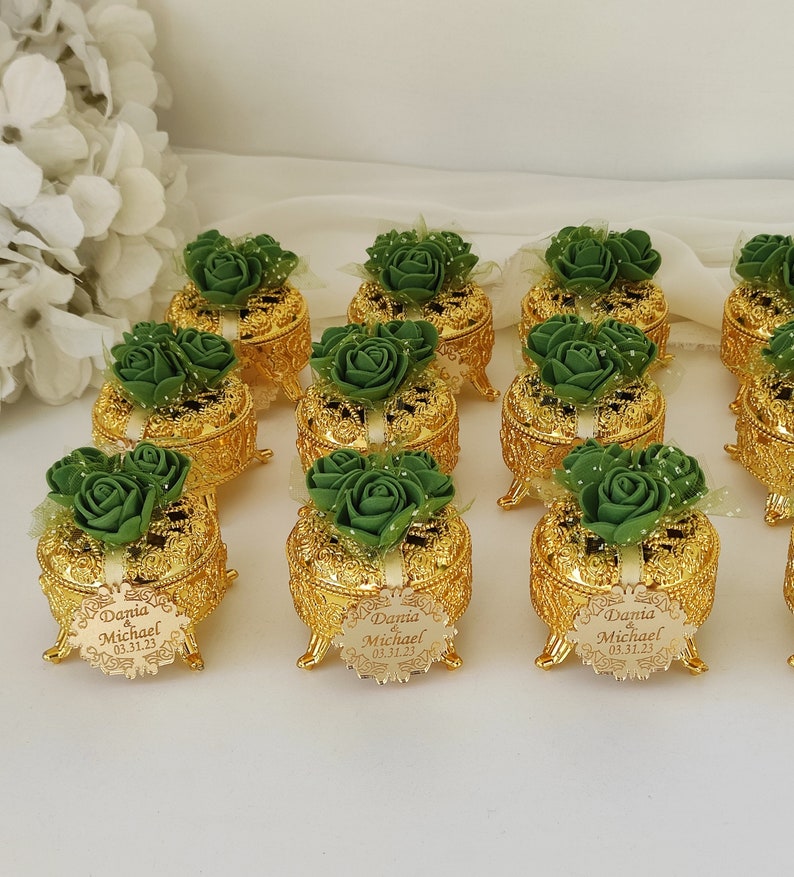 Emerald Green Quinceanera Candy Favors,welcoming Favors,nikkah Gifts ...