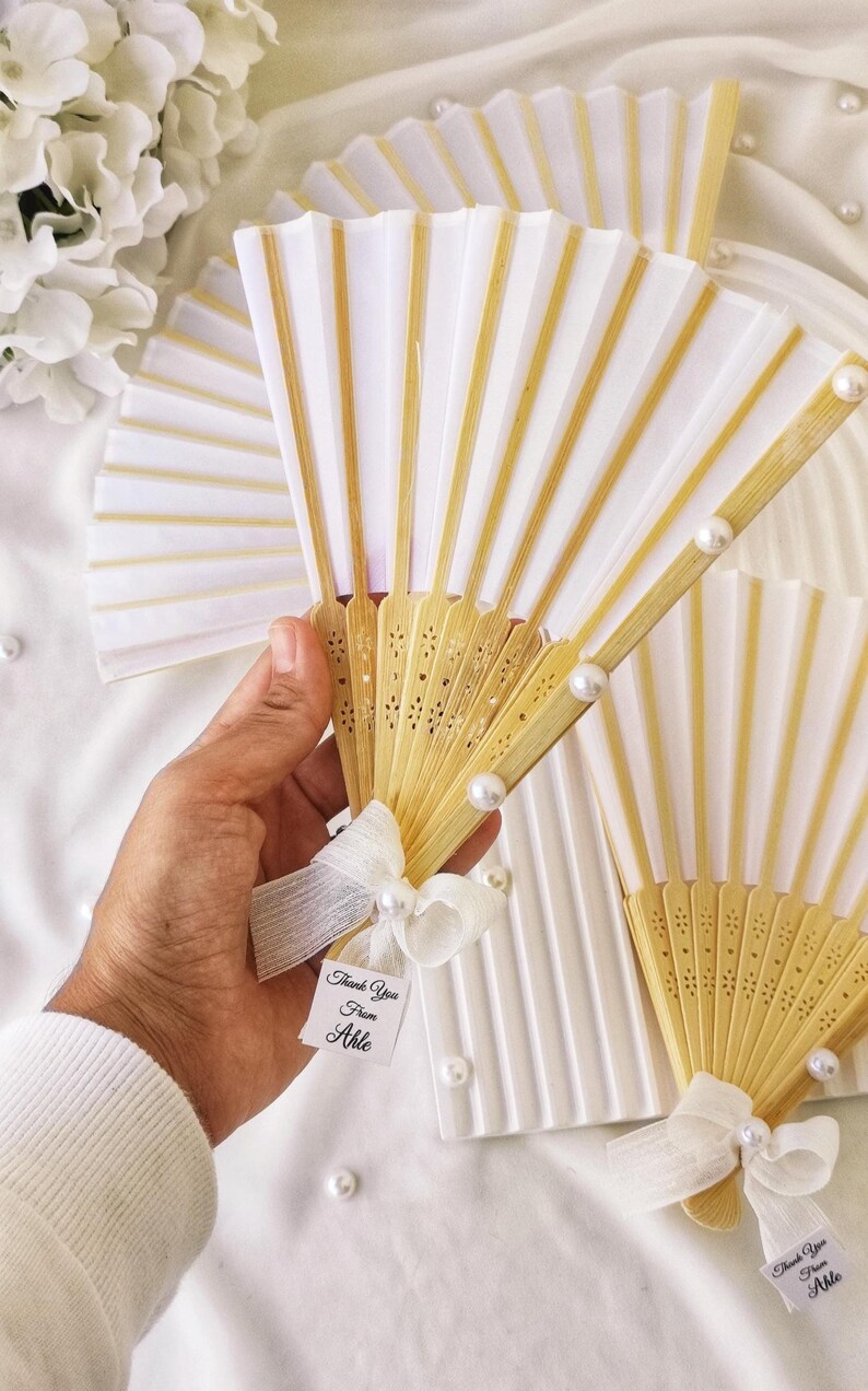 Personalized Wooden Hand Fan: Custom Wedding Favor Gift - Etsy