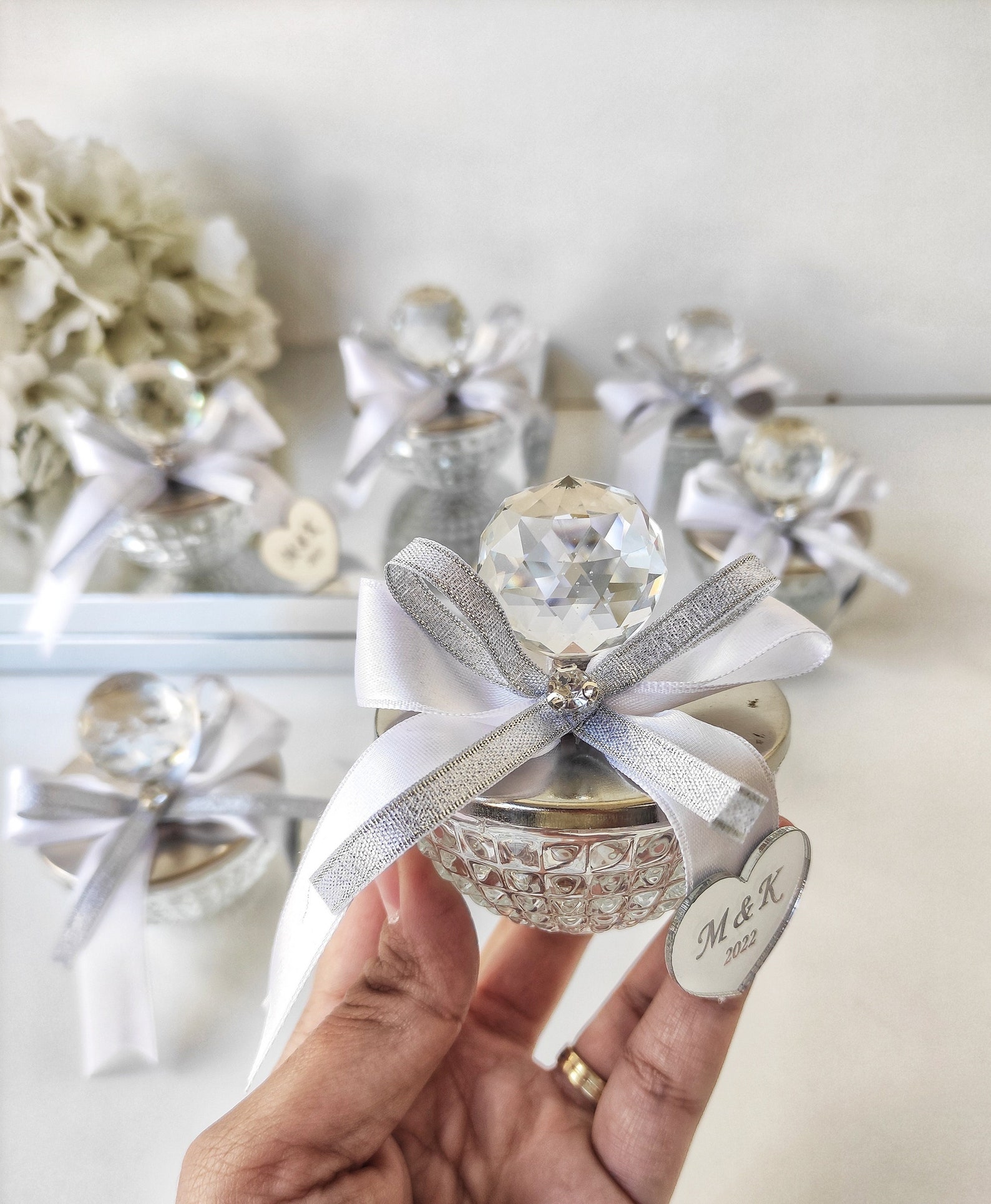 Luxury Wedding Favors for Guests,personalized Crystal Glass Bowl Gifts ...