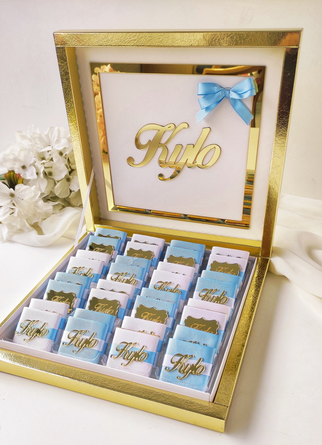 Personalized Chocolate Box,baby Showers Party Favors,baby Chocolate ...