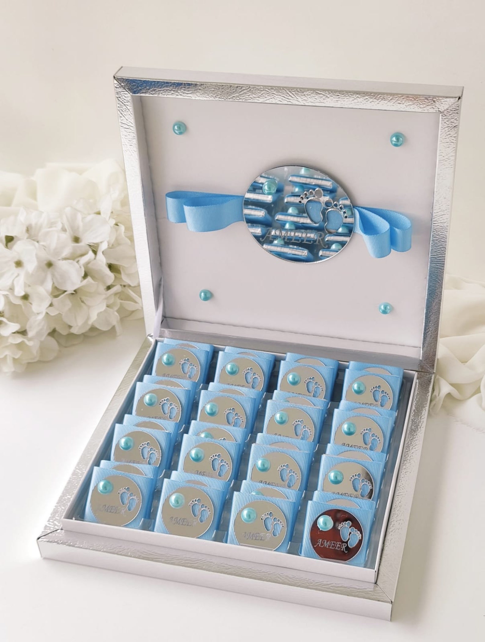 Personalized Baby Boy Chocolate Candy,thank You Chocolate Candy,baby ...
