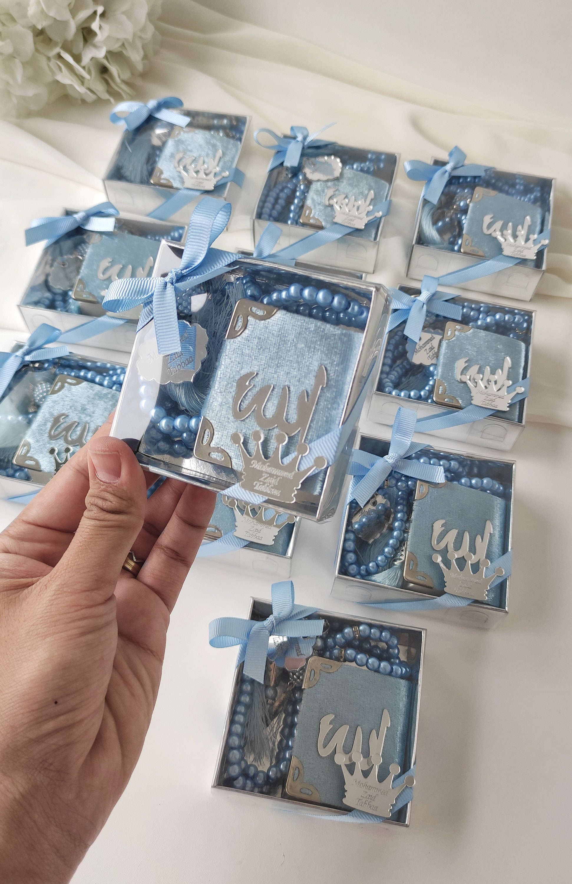 Blue Mini Quran Giftislamic Baby Shower Giftameen | Etsy