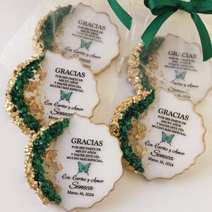 Emerald Green Quinceanera Butterfly Party Favors, Sweet 16 Gifts, Mis ...