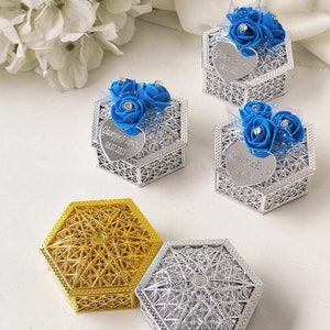 Royal Blue Candy Box,sİlver Color Plastic Chocolate Box,royal Blue ...