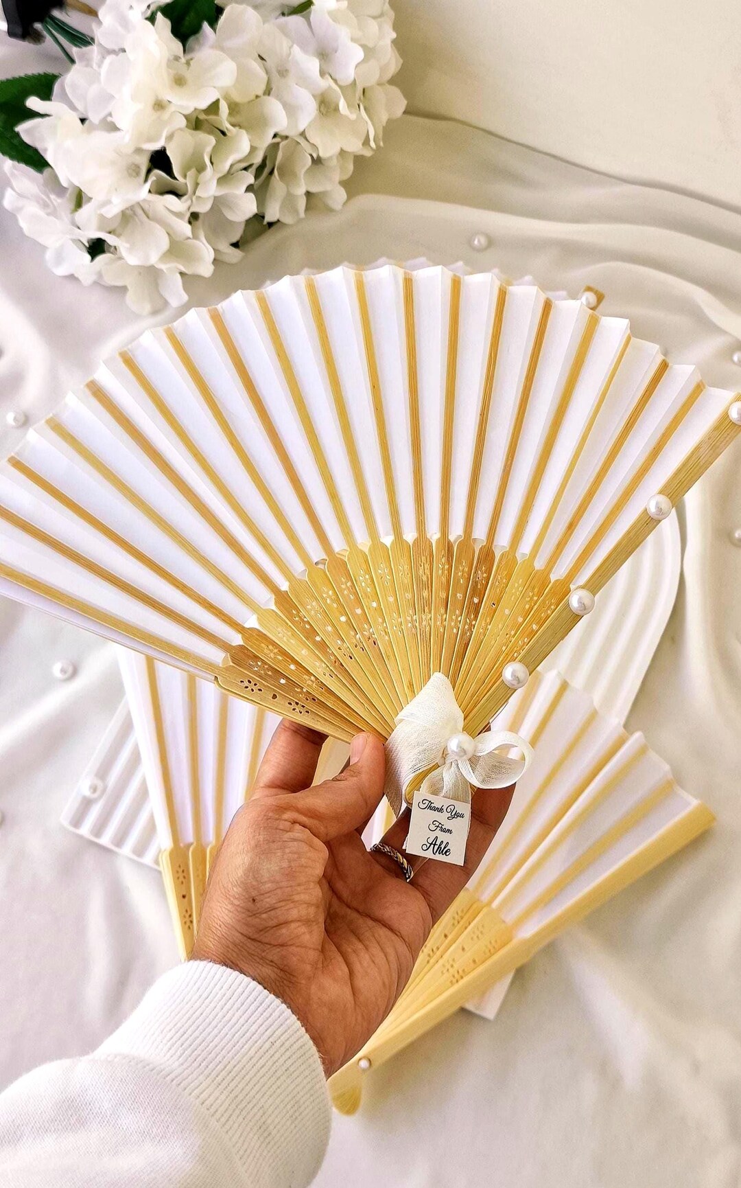 Custom Wooden Fan Gifts, Personalized Hand Fan Gift for Guests, Summer ...