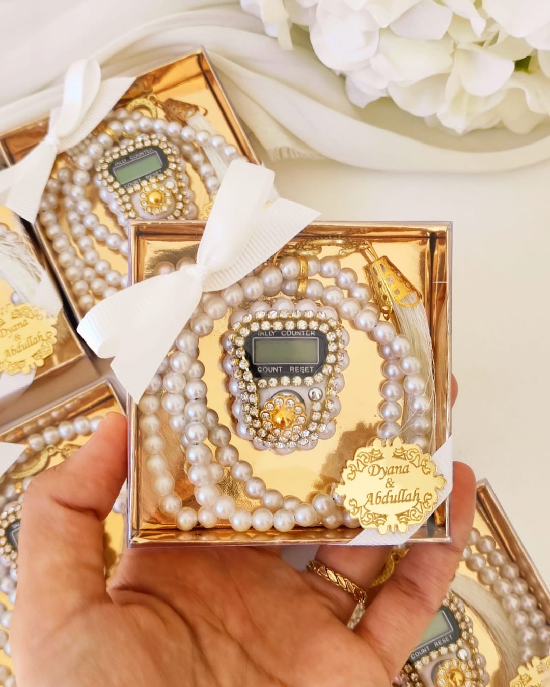 Islamic Velvet Mini Quran Book and Tasbeeh Set,muslim Rosary Favor ...