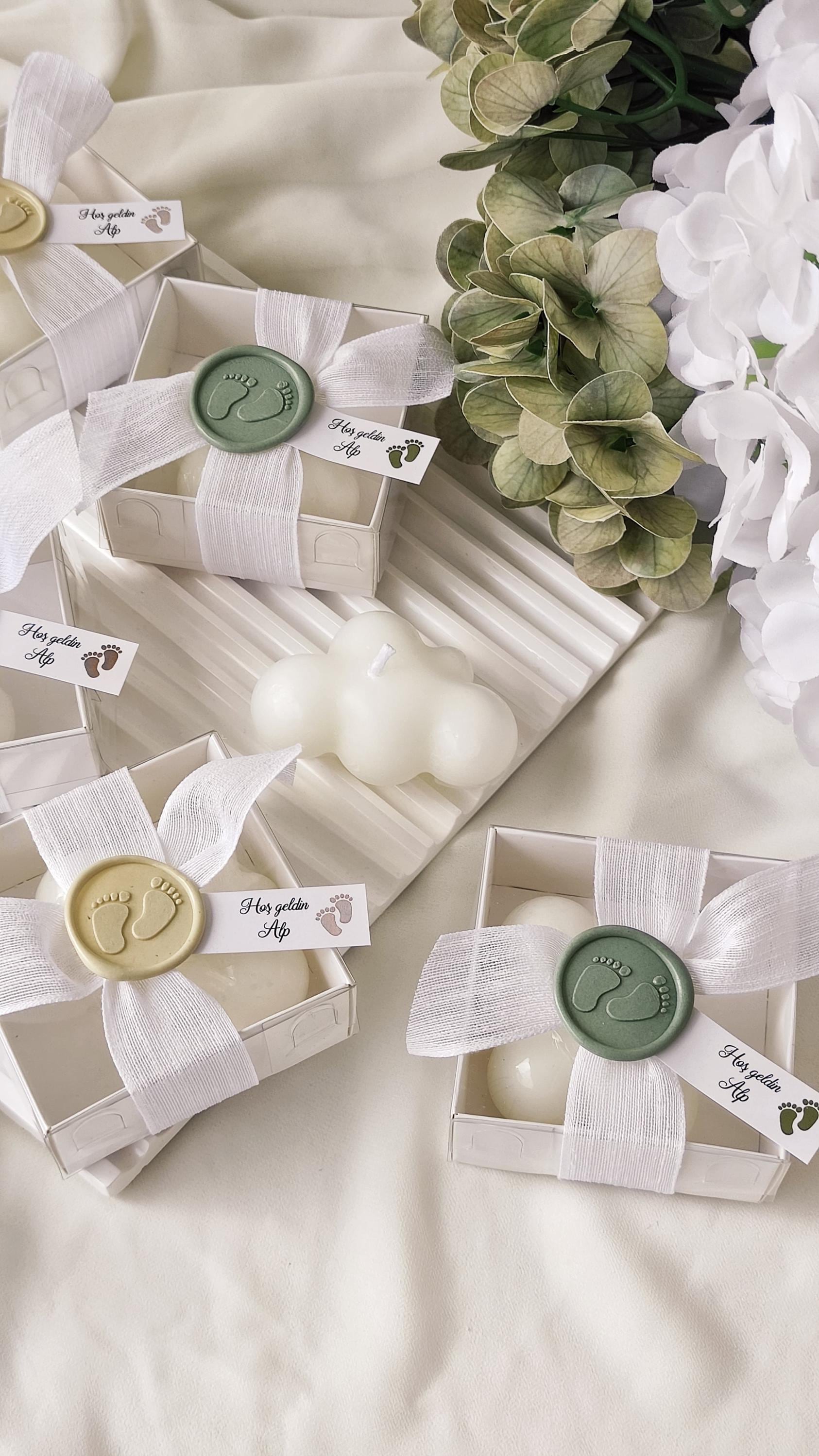 Tiny Cloud Candle Gifts for Baptism Ceremony, Scented Candles, Guest ...