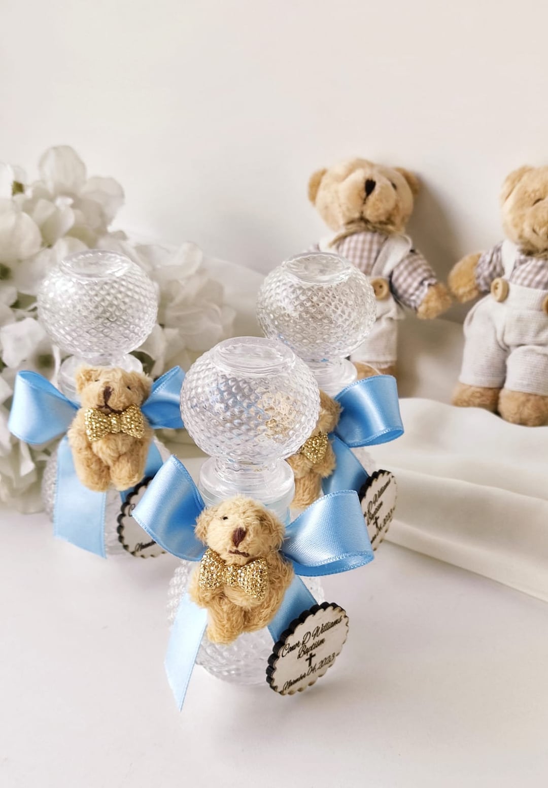 Teddy Bear Holy Water Bottle, Baptism Favor Gifts - Etsy UK
