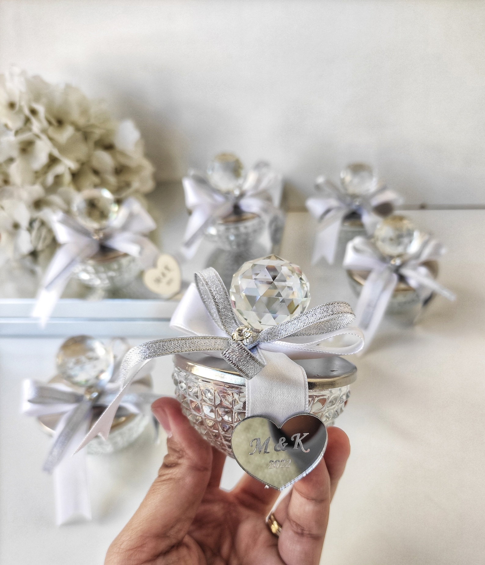Luxury Wedding Favors for Guests,personalized Crystal Glass Bowl Gifts ...