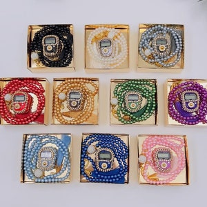 Islamic Velvet Mini Quran Book and Tasbeeh Set,muslim Rosary Favor ...