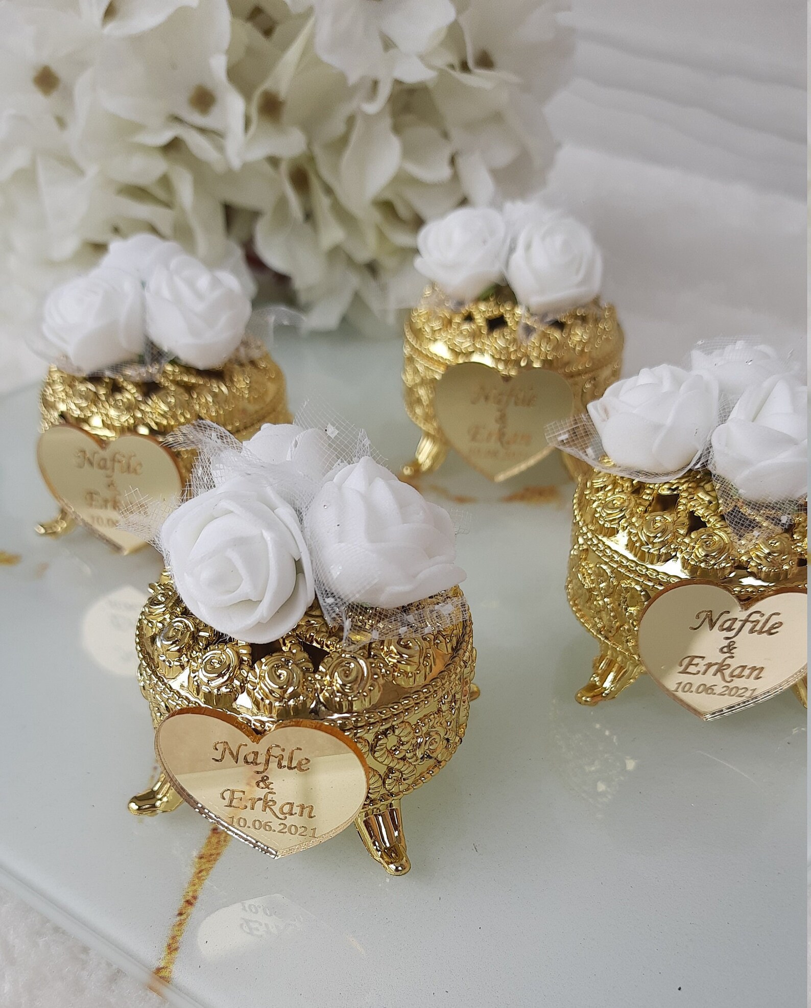 Wedding Cady Box,gold Colored Small Plastic Box,customized Candy Box ...