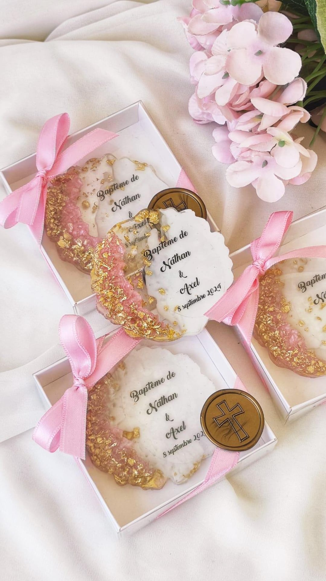 Baptism Favors for Girl, Custom Christening Favors, First Communion ...