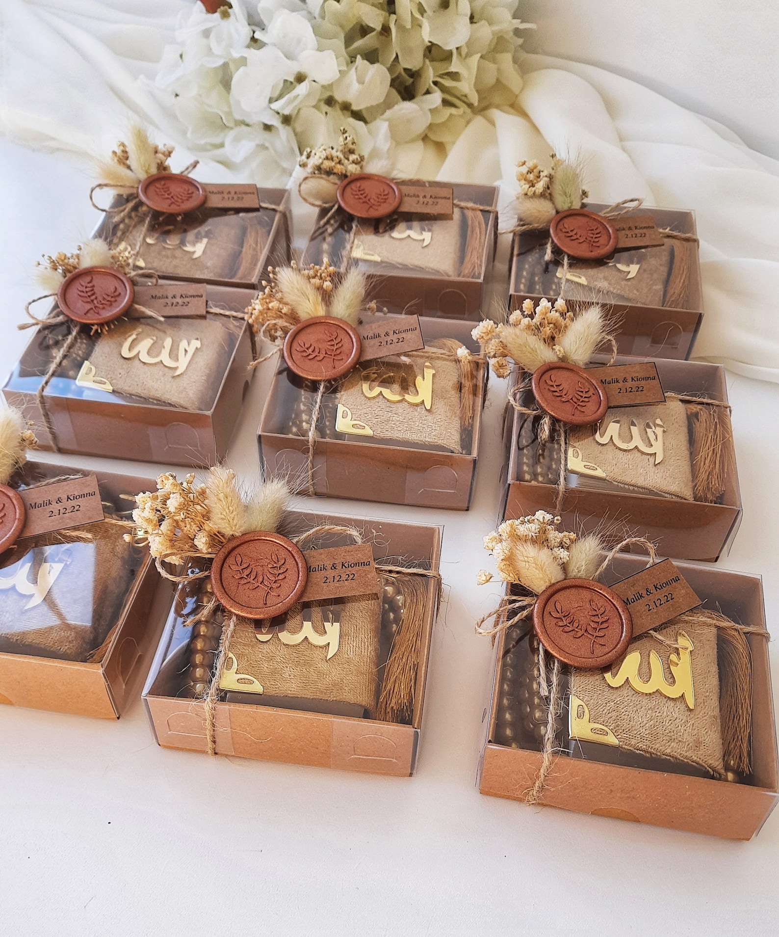 Personalized İslamic Wedding Favor for Guests in Bulk,rustic Wedding ...