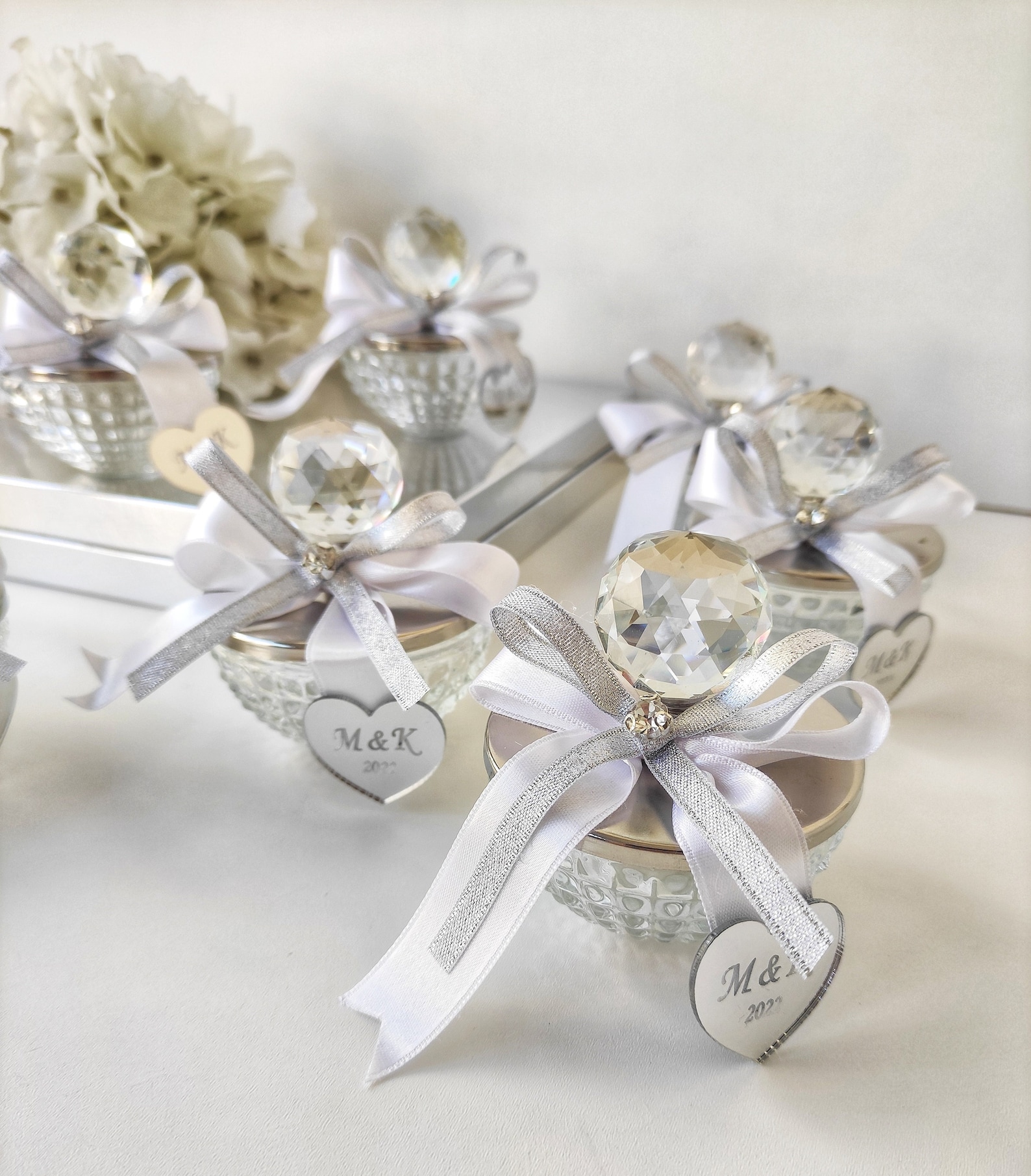 Luxury Wedding Favors for Guests,personalized Crystal Glass Bowl Gifts ...