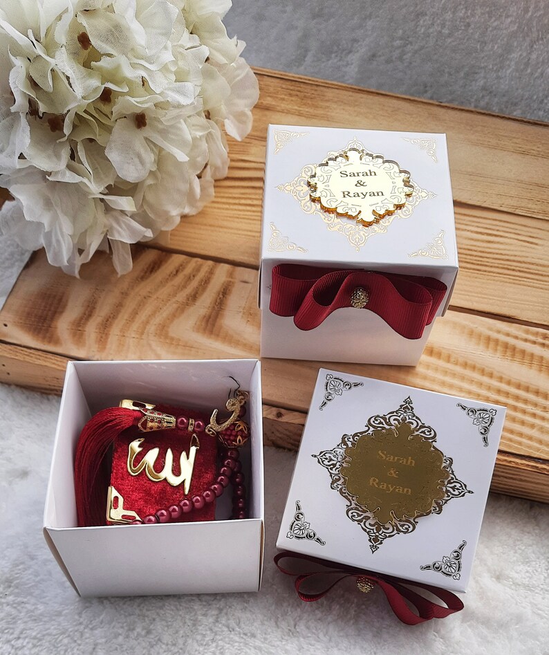 Red Quran Boxeid Giftİslamic Weddingmüslim Mini Quran Book - Etsy