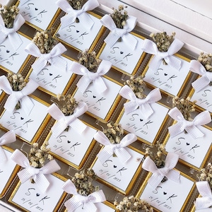 Wedding Chocolate Box,rustic Party Favors,engagement Chocolate,wedding ...