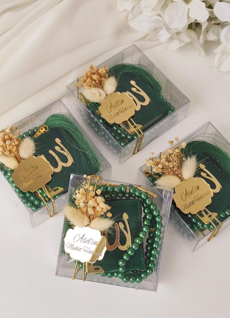 Islamic Gifts,aqiqah Mini Quran Tasbih Gift Box,islamic Baby Gifts ...