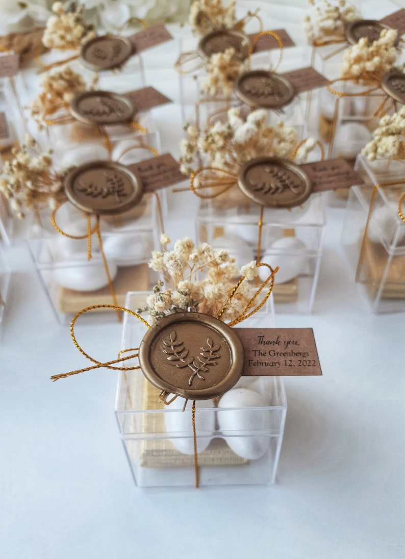 Rustic Wedding Favors Boxchocolate Gifts Boxeswax Seal Favos - Etsy