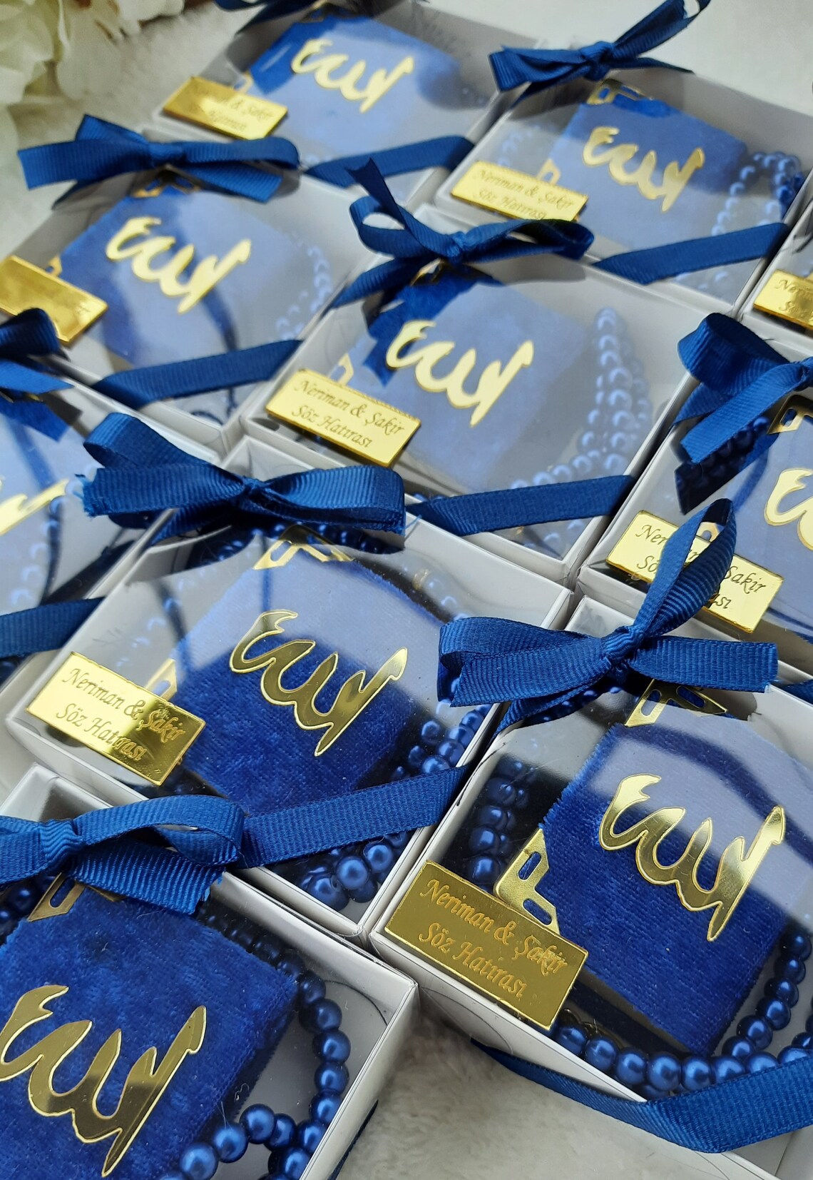 Royal Blue Mini Quran Tasbih Setpersonalized Islamic Gift - Etsy