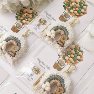 20 Pcs Personalized Teddy Bear Party Favors,baby Shower Favors,macrame ...
