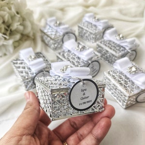 Personalized Cristal Stone Wedding Candy Box,wedding Favors,baby Shower ...